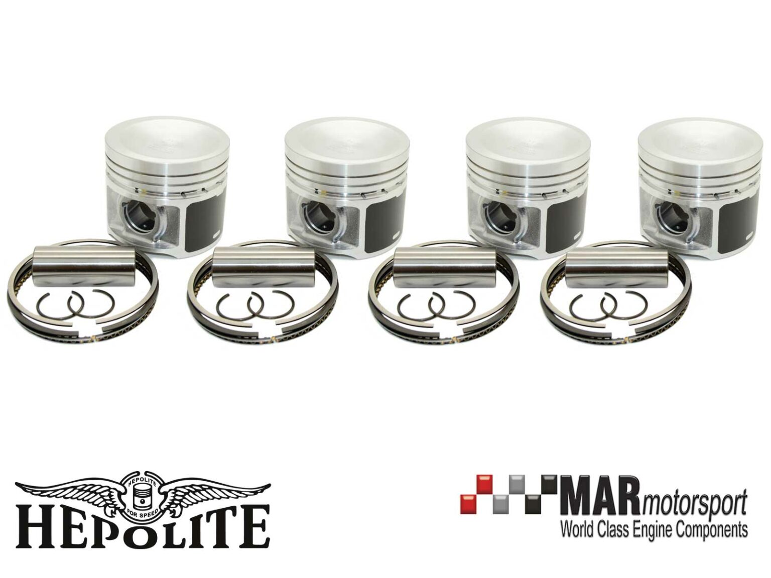 A Series 1275 | Classic Mini | HEPOLITE Racing Slipper Piston SET With ...